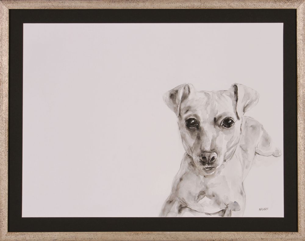 Ryder Wall Art V – Yorkshire Terrier Giclée Print with Gunmetal Frame ...